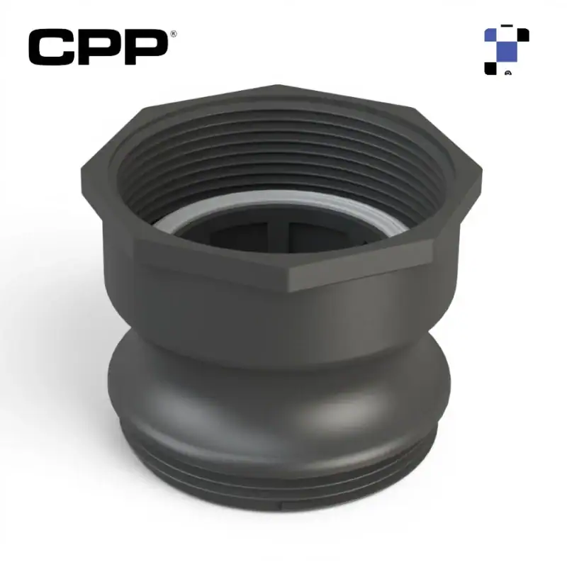 CPP 2’’ short Camlock male with 20B X 2’’ NPS female, gasket SKU ...